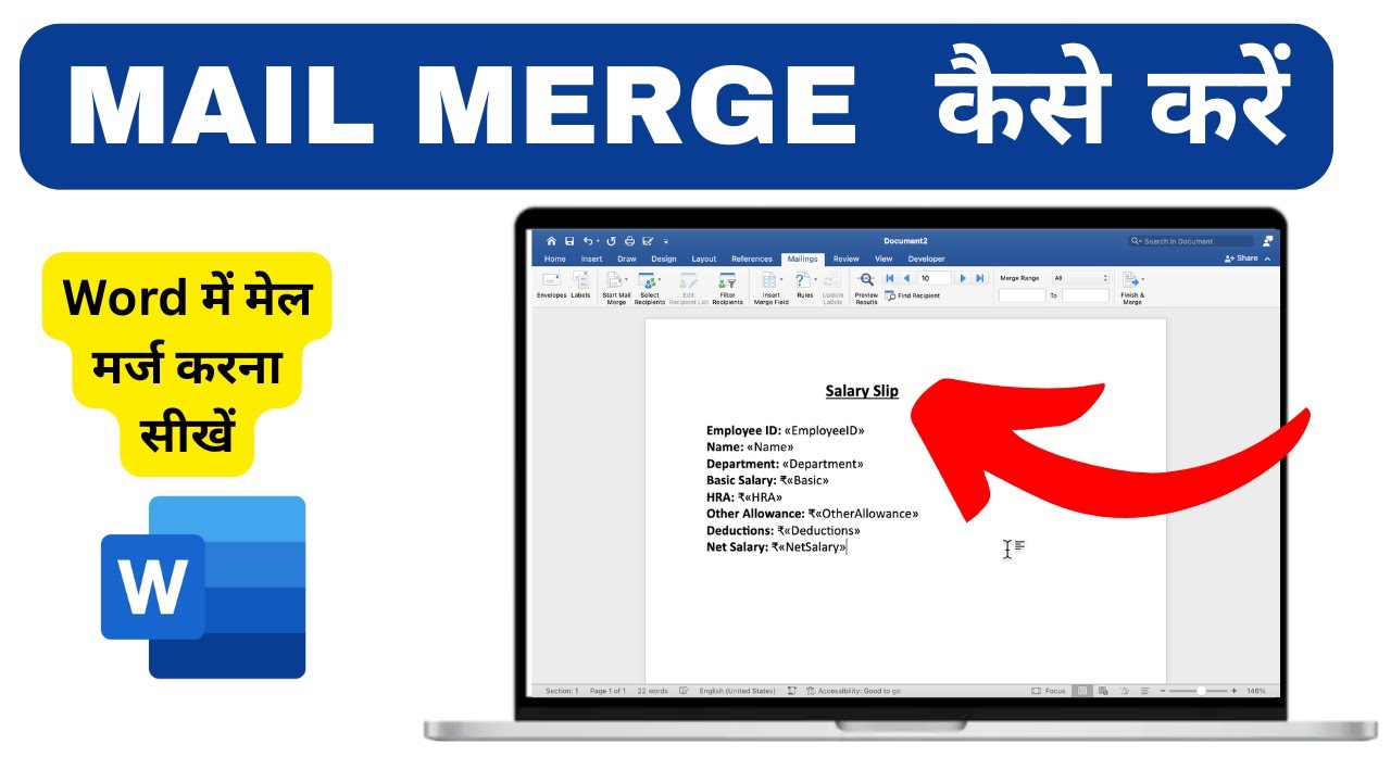How to Use Mail Merge in MS Word | Personalized Letters, Certificates ...