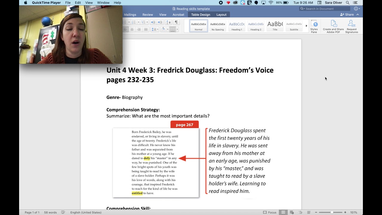 Unit 4 Week 3 Frederick Douglass Grade 5 - YouTube