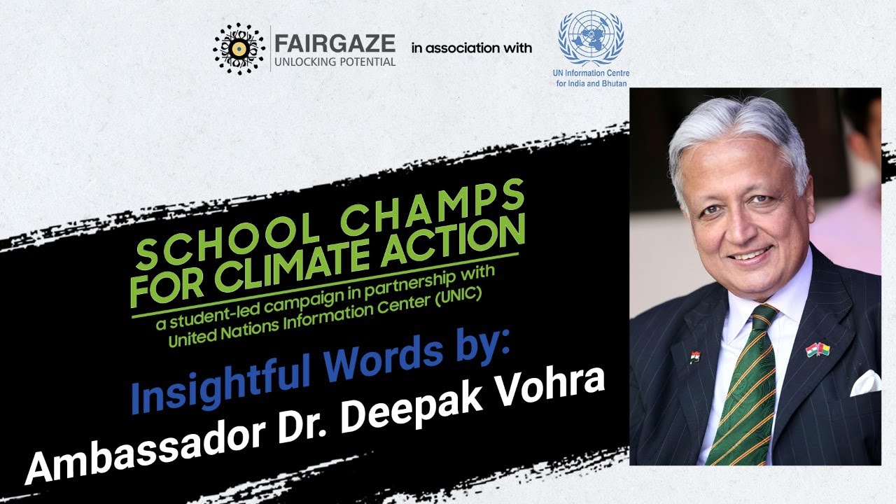 Dr Deepak Vohra on Climate Action Campaign | Campaign on Climate Action ...