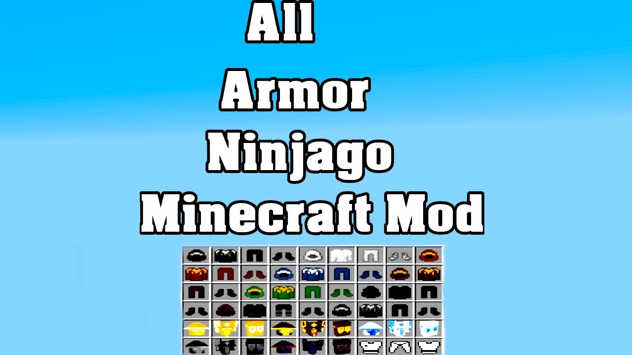 All Armor Ninjago Minecraft Mod !!! 😱 Ninja World/Japanese World [Forge & Fabric] - YouTube