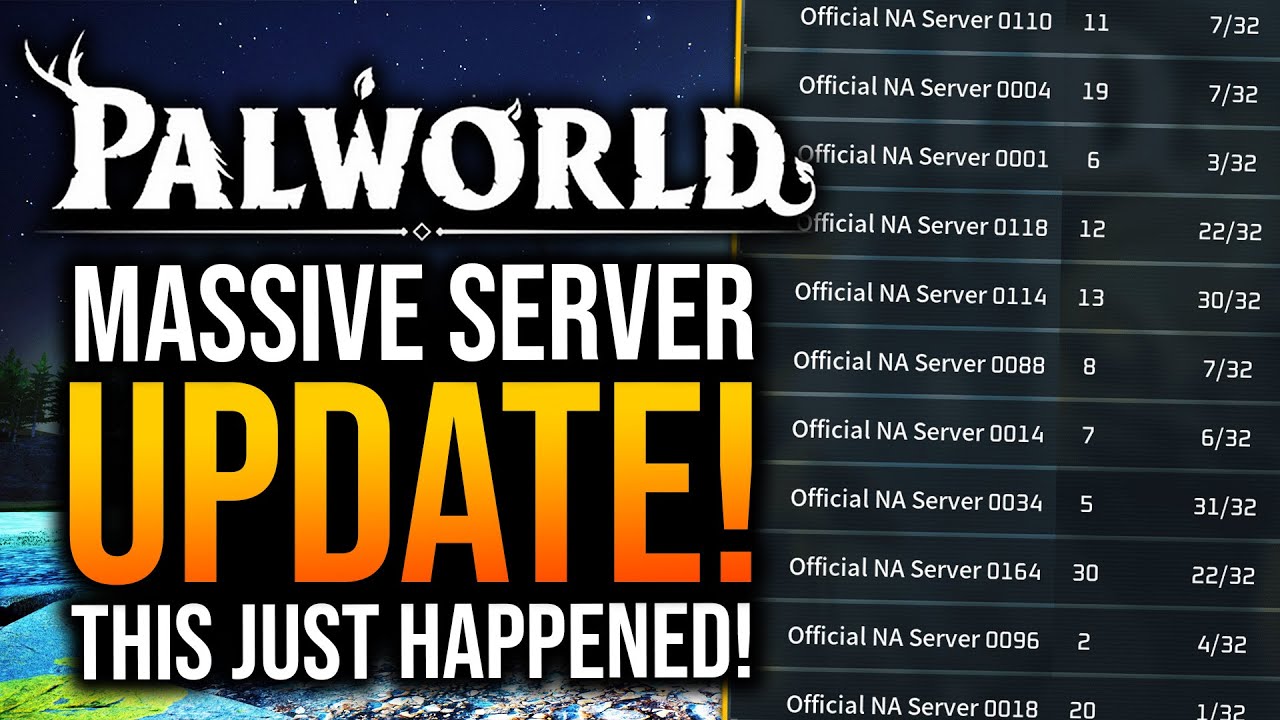 Palworld - MASSIVE SERVER UPDATE! - YouTube