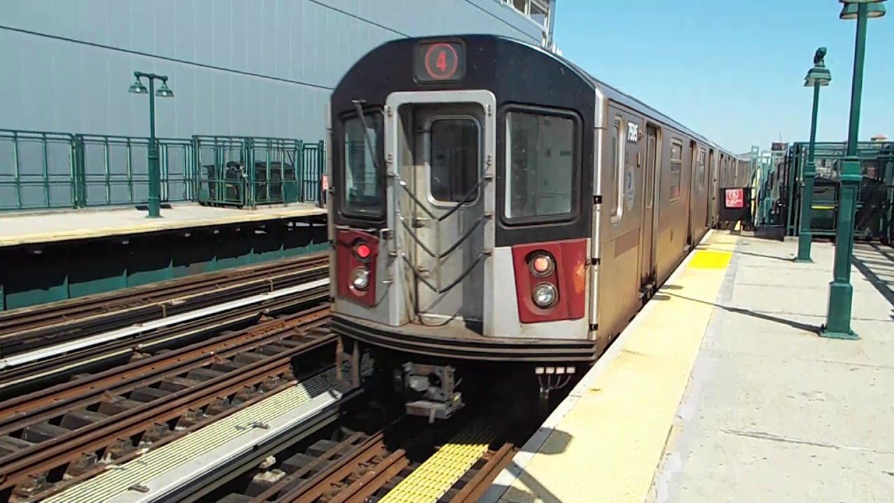 MTA New York City Subway: Woodlawn bound R142A (4) train leaving 161st ...