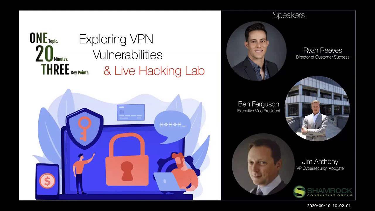 Shamrock's ONE-20-THREE Webinar Series: VPN Security Vulnerabilities ...