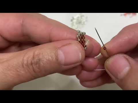 Peyote  tekniği ,Küp şeker #takı  #bileklik #Peyote tekniğinde artırma ve eksiltme nasıl olur?