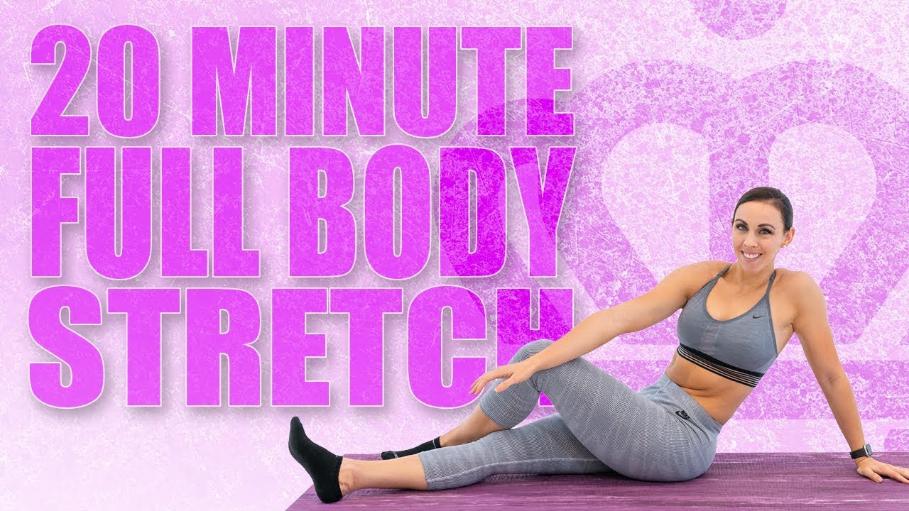 20 Minute Full Body Deep Stretch with Sydney Cummings - YouTube
