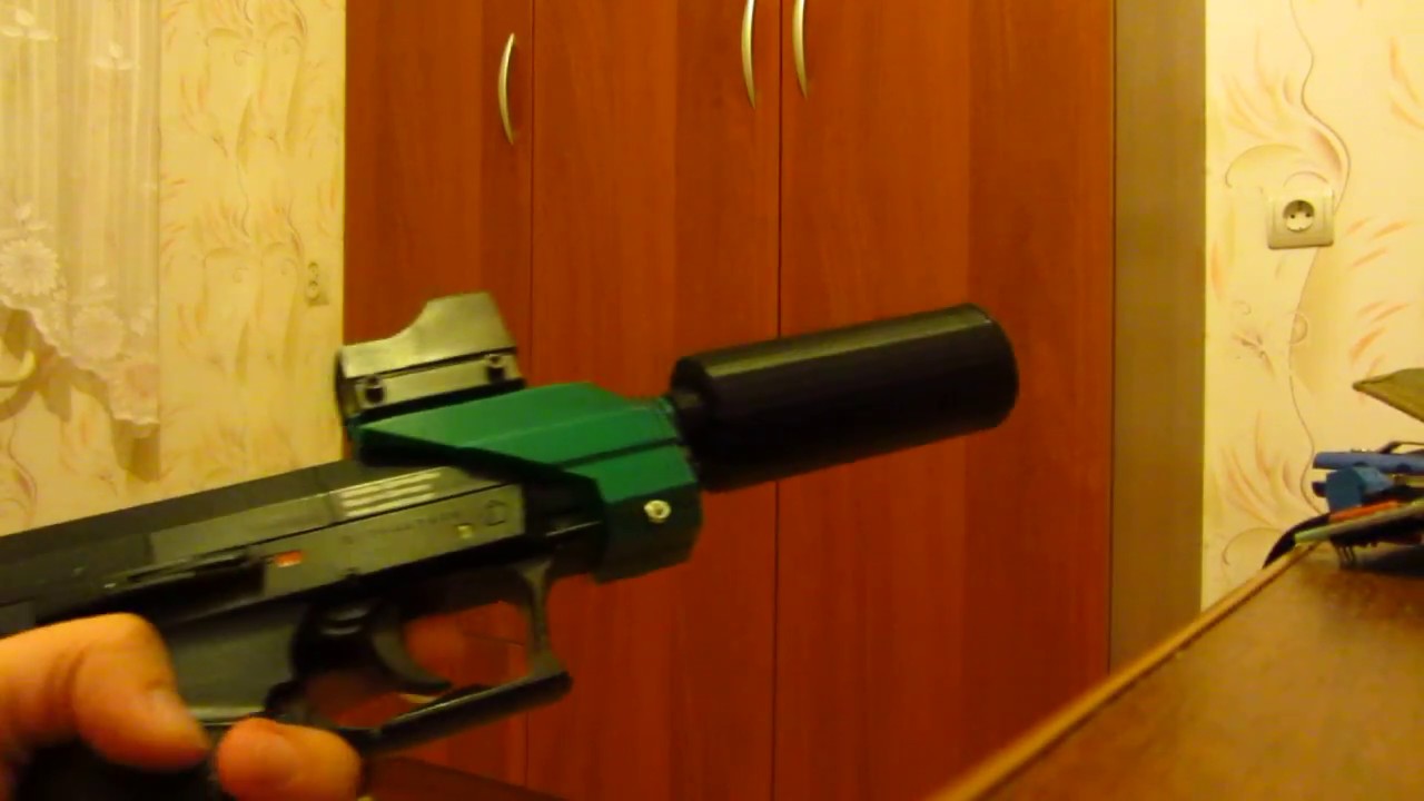 3D printed simple silencer for Umarex CPS - YouTube