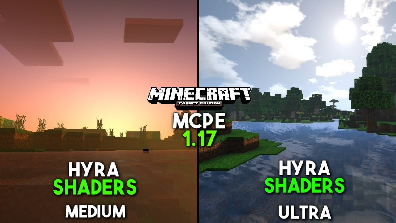 Hyra Shaders 4.0 Ultra + Medium MCPE 1.18+ - YouTube