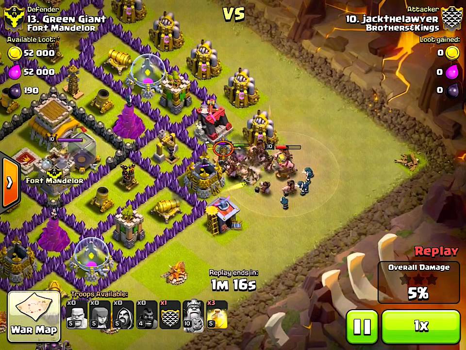 Mass Hogrider Attack with Max Clan Castle Hogs TH8 - 3 Star Victory ...