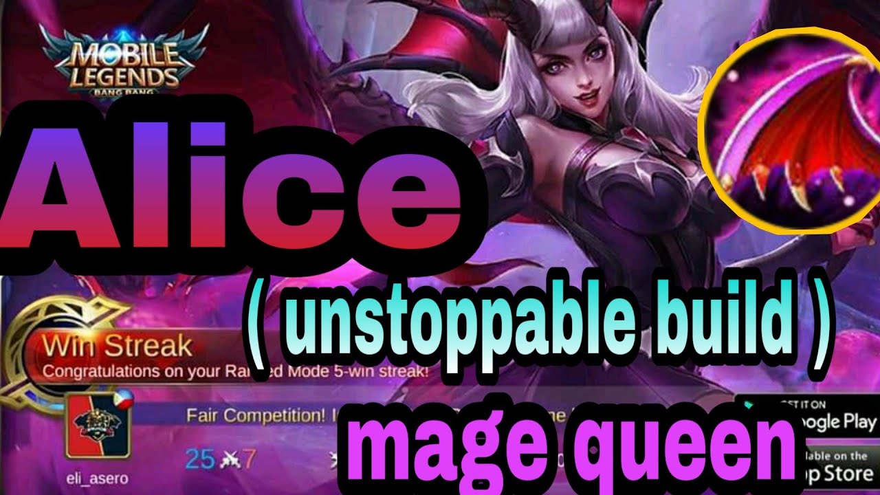 Best build for alice ( unstoppable build ) - Mobile Legends BangBang ...