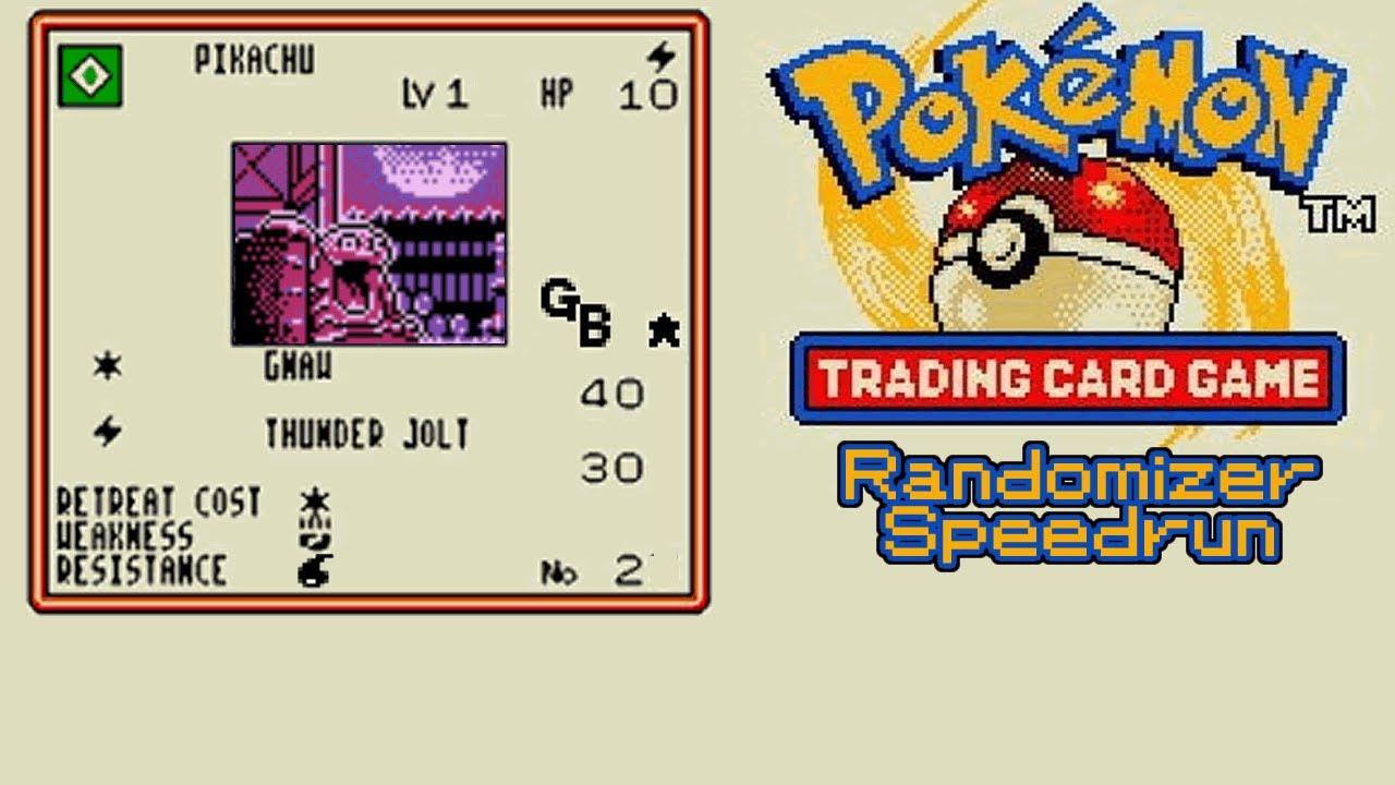Pokémon Trading Card Game Randomizer Speedrun (Gameboy) - YouTube