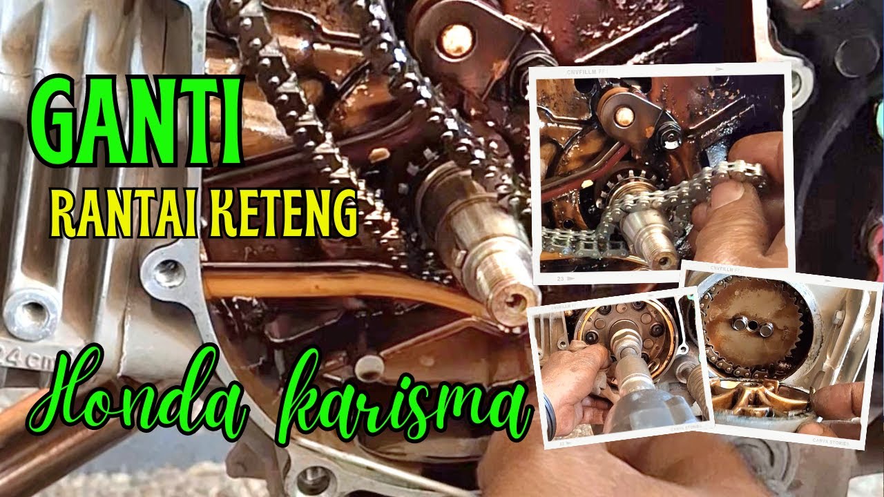 Cara mudah mengganti rantai Honda Karisma step by step - YouTube
