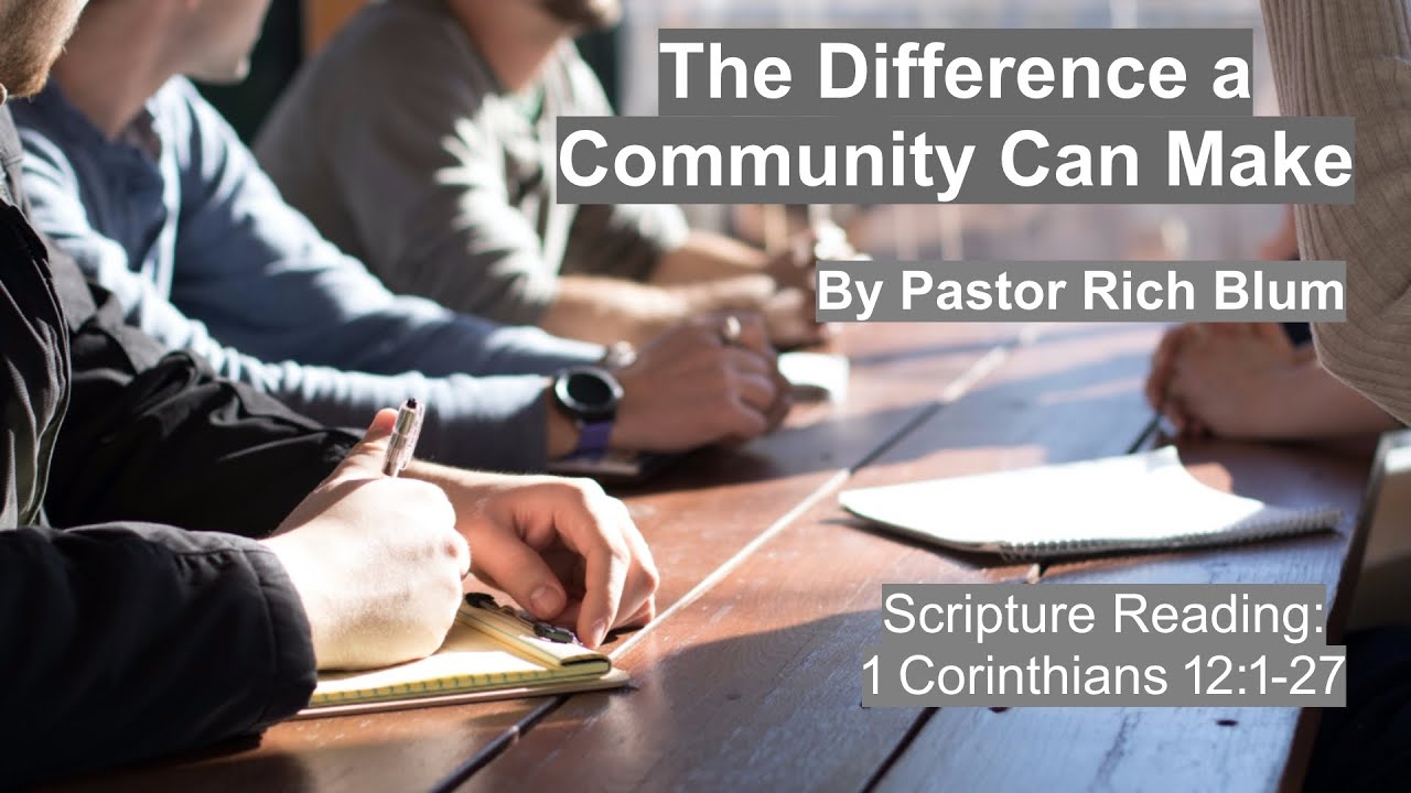 The Difference a Community can Make - YouTube