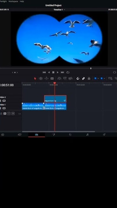 Binoculars Effect In Davinci Resolve Shorts Videoediting Youtube