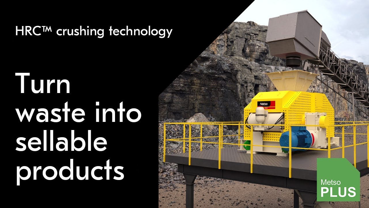 Robust Metso HRC™ high pressure grinding rolls for aggregates - YouTube