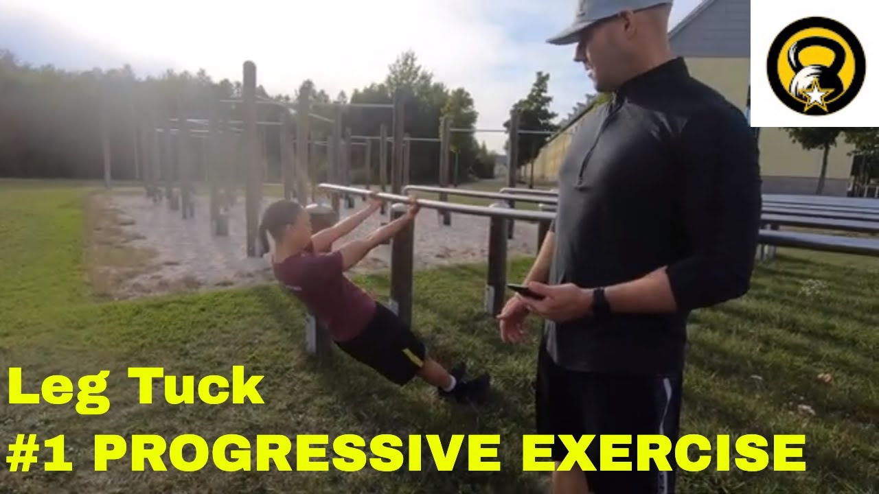 Leg Tuck Exercise [ACFT Army] BODY ROW - Beginner LEVEL 1 - YouTube