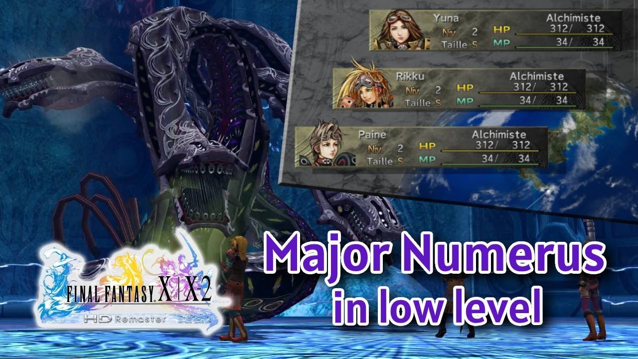 Final Fantasy X-2 HD Remaster - Major Numerus (superboss) | low level ...