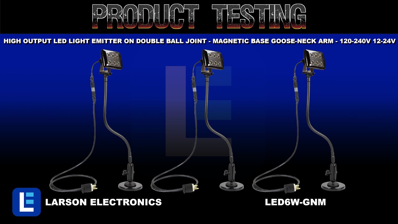 High Output LED Light Emitter on Double Ball Joint - Magnetic Base ...