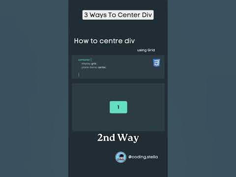 3 Ways to center div - YouTube