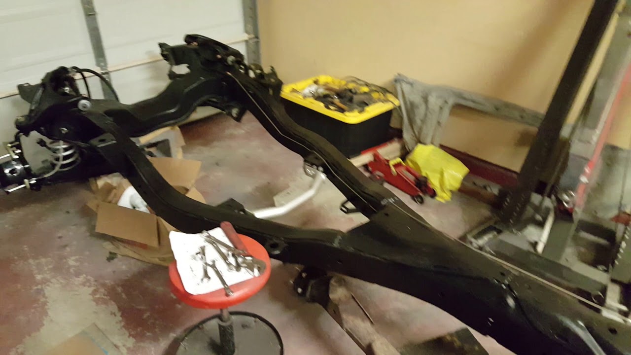 1963 impala convertible frame almost done - YouTube