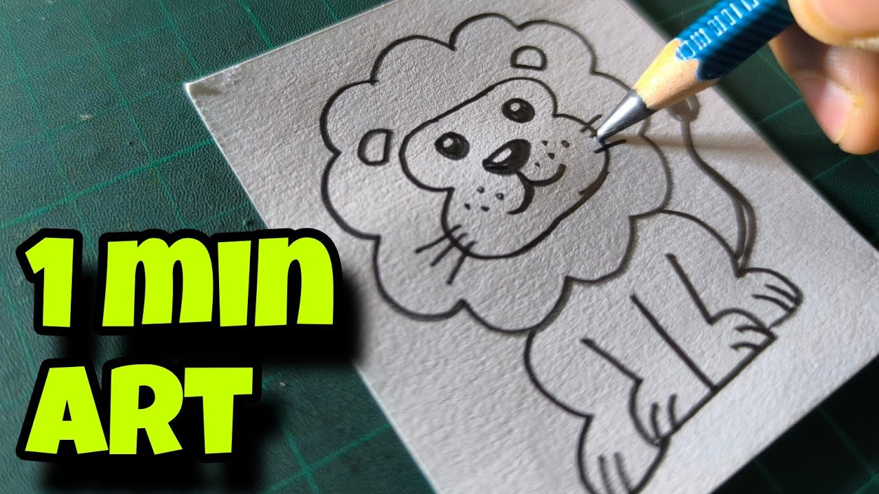 The Easy Way to DRAW A LION Without Any Experience - YouTube