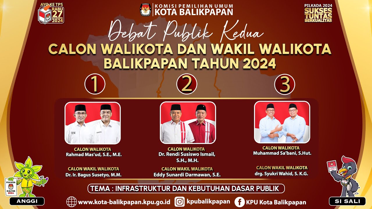 LIVE || DEBAT PUBLIK KEDUA CALON WALIKOTA DAN WAKIL WALIKOTA BALIKPAPAN ...