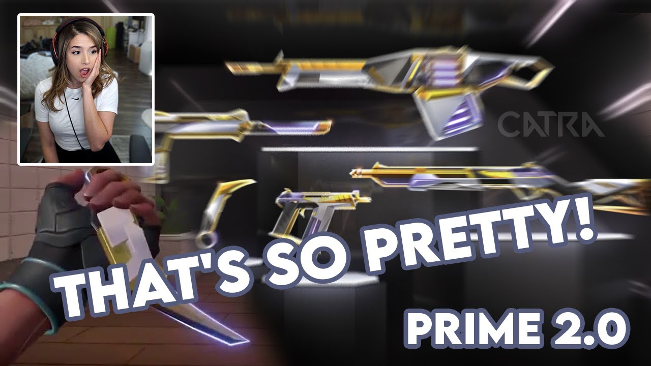 Pokimane reacts to Prime 2.0 Skin Reveal Trailer! || VALORANT - YouTube