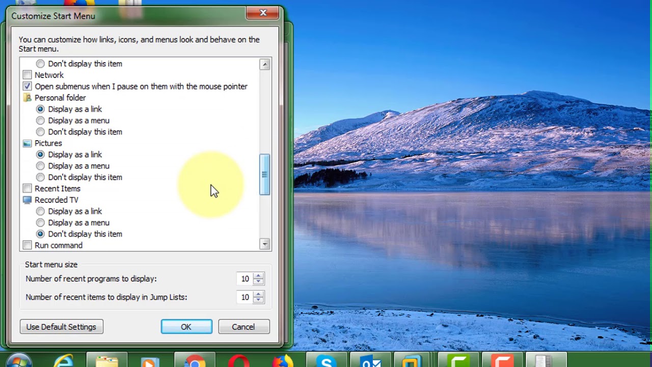 How to Restore Recent Items feature in Windows 7 [Tutorial] - YouTube