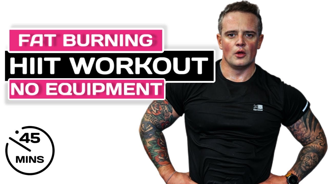 45 Min FULL BODY Cardio HIIT Workout | No Equipment - YouTube