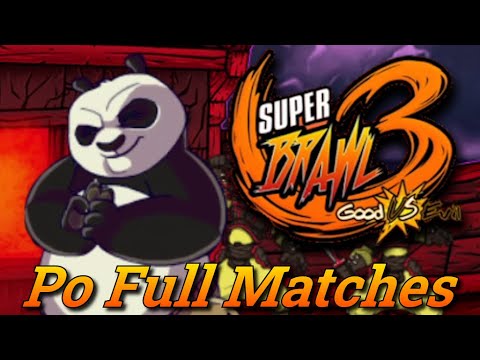 Po Defeats Every Fighter | Super Brawl 3: Good vs. Evil - Po Full ...
