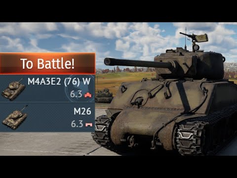 Jumbo + 76mm Cannon and M26 - YouTube
