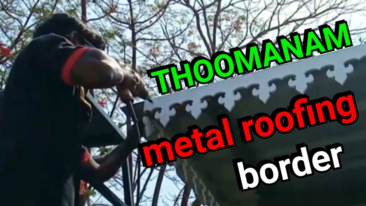 how to install roofing border | thoomanam | how to fix multiwood ...
