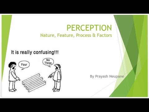 Perception; Nature, Feature, Process & Influencing Factors - YouTube