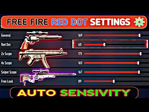 Free Fire Red Dot Sensivity Settings on YouTube - YouTube