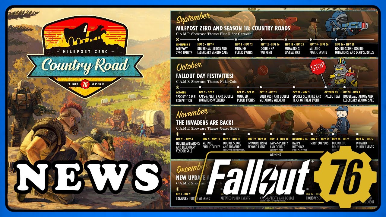 Fallout 76 News: Season 18 Rewards Trailer, Update Delays and Roadmap ...