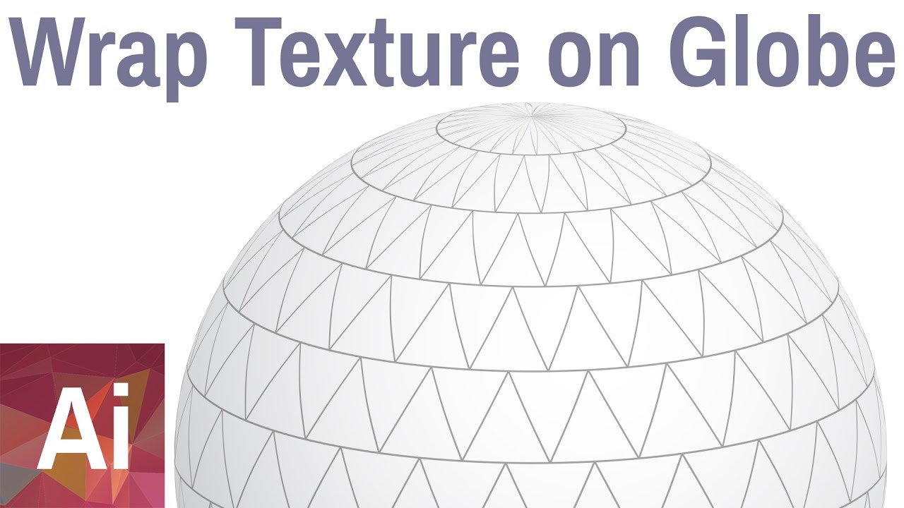 Wrap Texture Arround 3d Globe - Adobe Illustrator Tutorial - YouTube