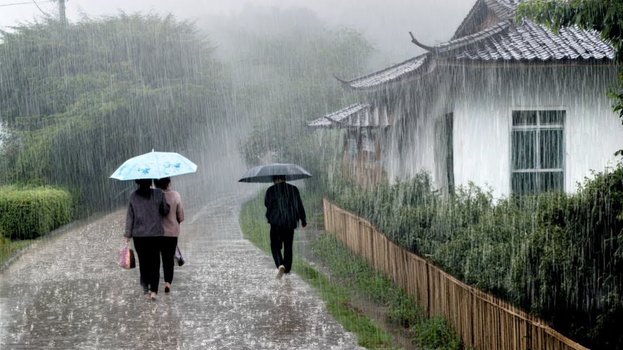 Super heavy RAIN strong ,thunderstorms and keep ringing non stop | Very ...
