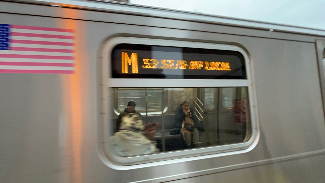 rare reroute R160 (M) train via 53 st leaving Lorimer st - YouTube