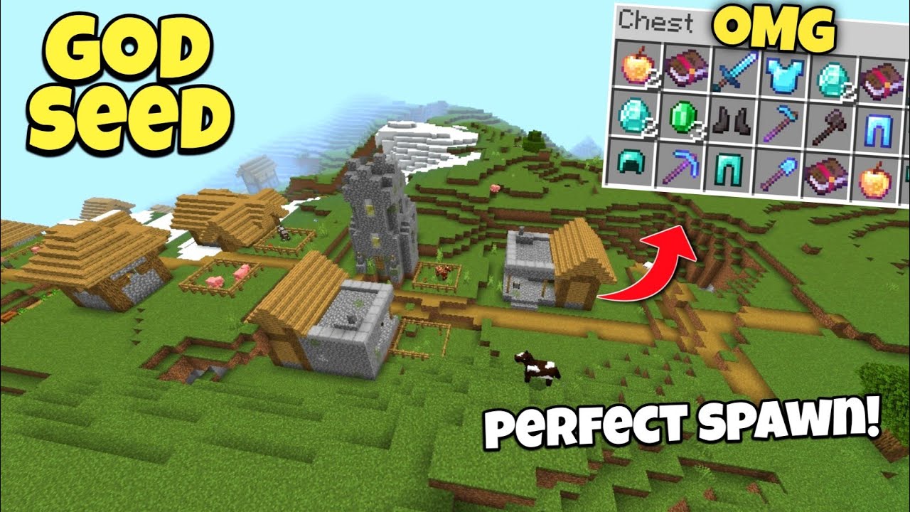 🔥Best Starter Seeds Minecraft Bedrock And PE 1.21 | Minecraft Seeds 1. ...
