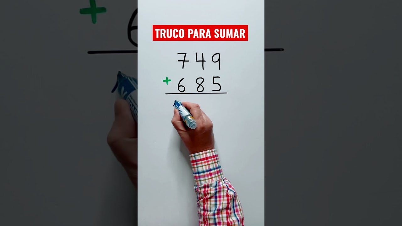 Truco matemático TRUCO Matemático para SUMAR - YouTube