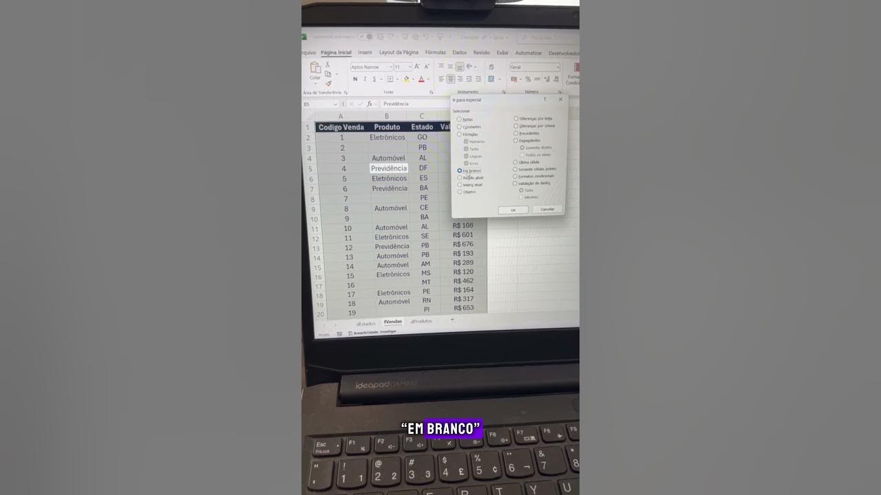 Preenchendo células em branco no Excel | #shorts #excel - YouTube