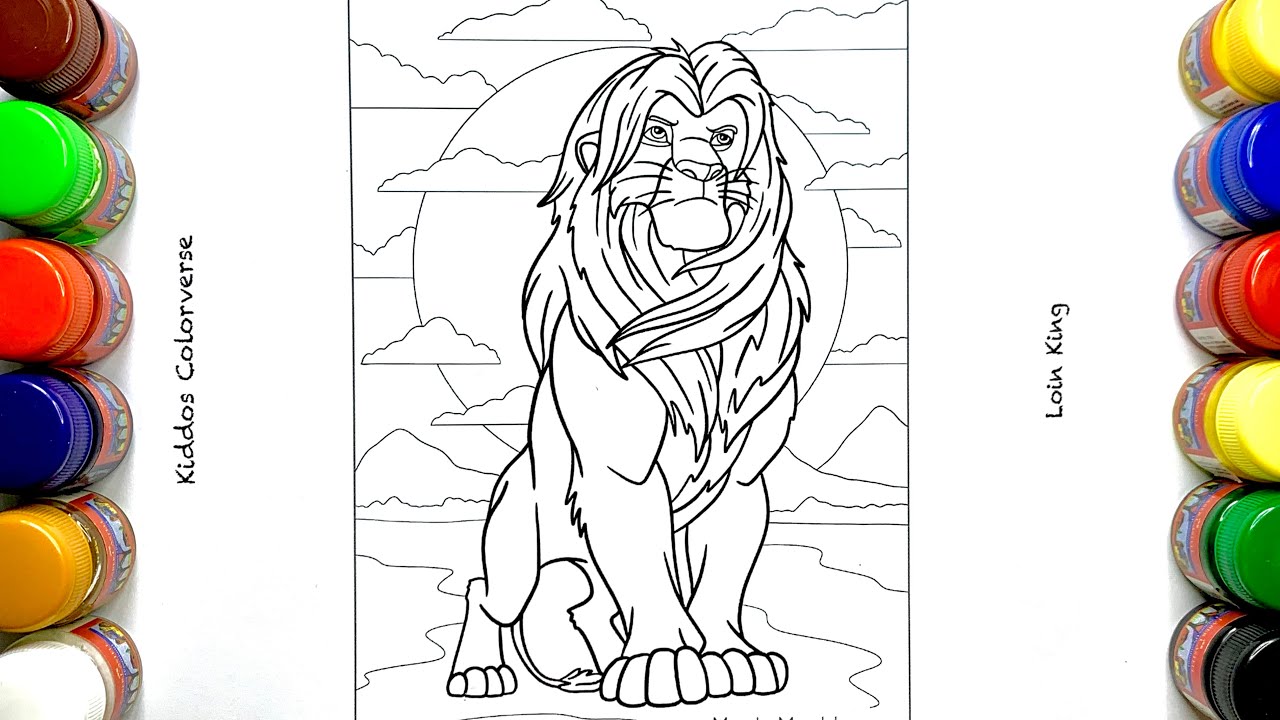 Lion King Mufasa Coloring | The Lion King: Mufasa #disney #lionking ...