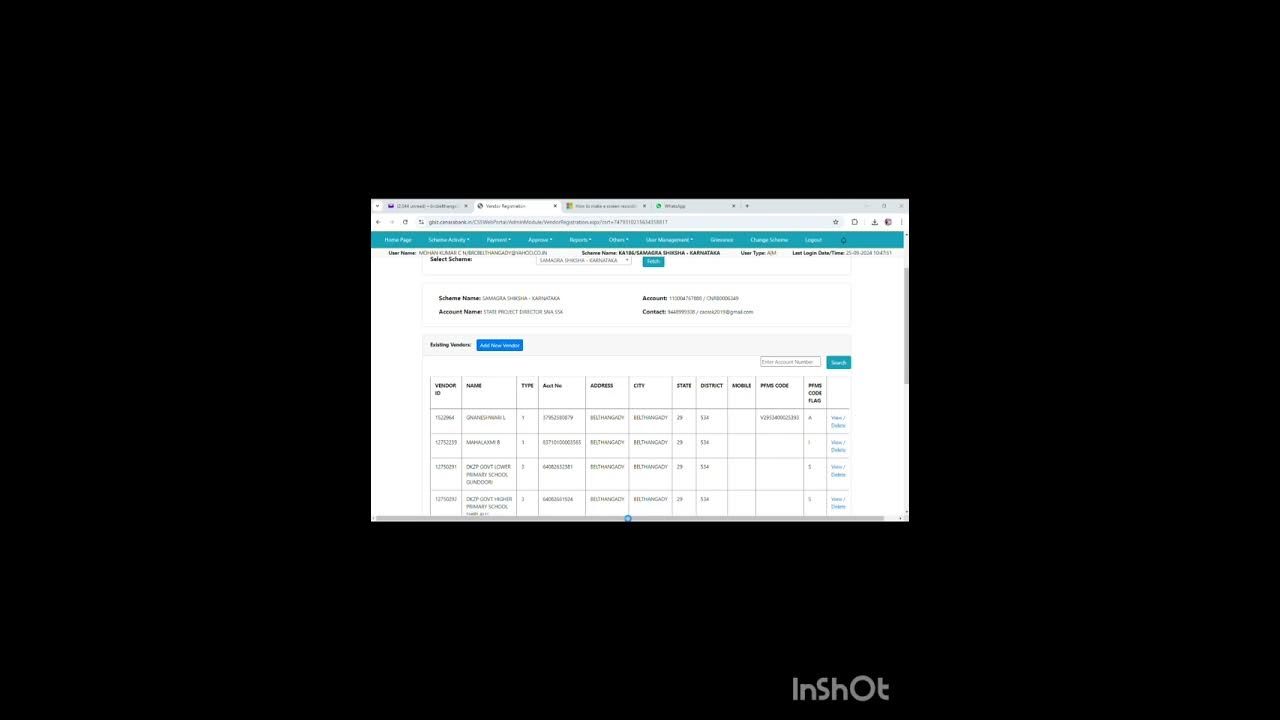 CANARA BANK SNA ACCOUNT CSS PORTAL VENDOR CREATION PROCESS MAKE/CHECKER - YouTube