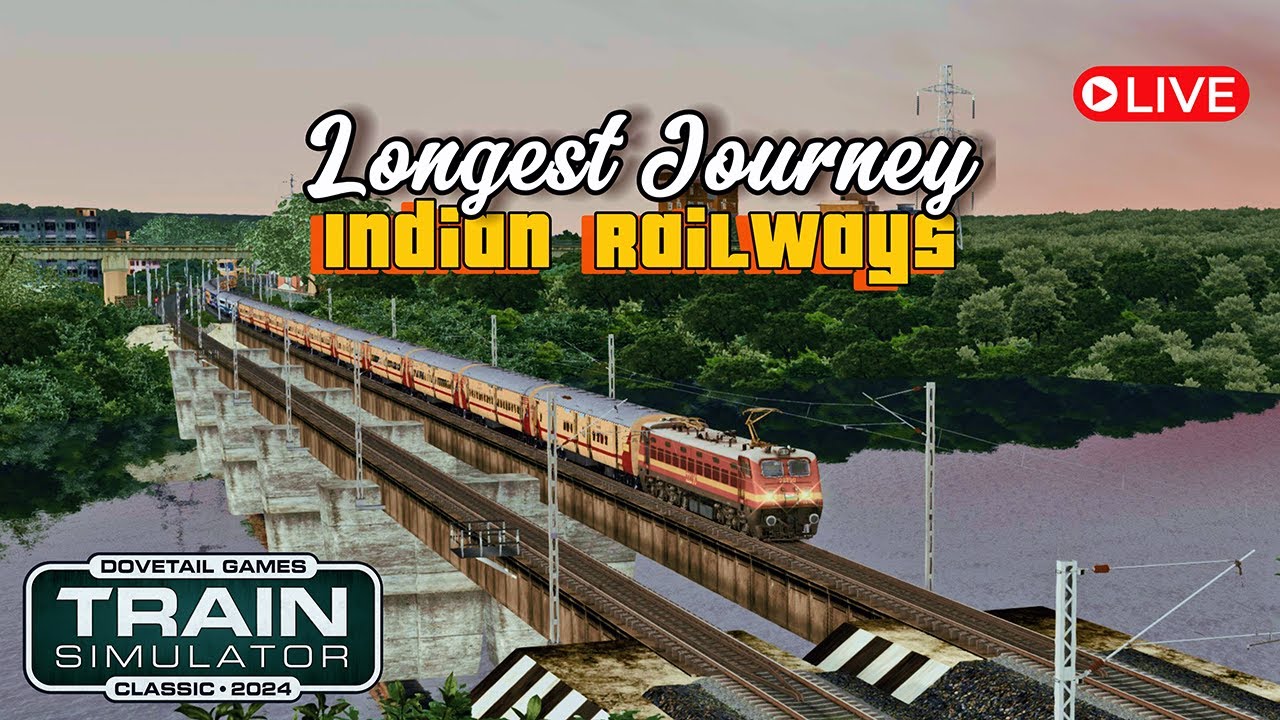 Longest driving in Indian Railways || Most realistic TRAIN SIMULATOR ...