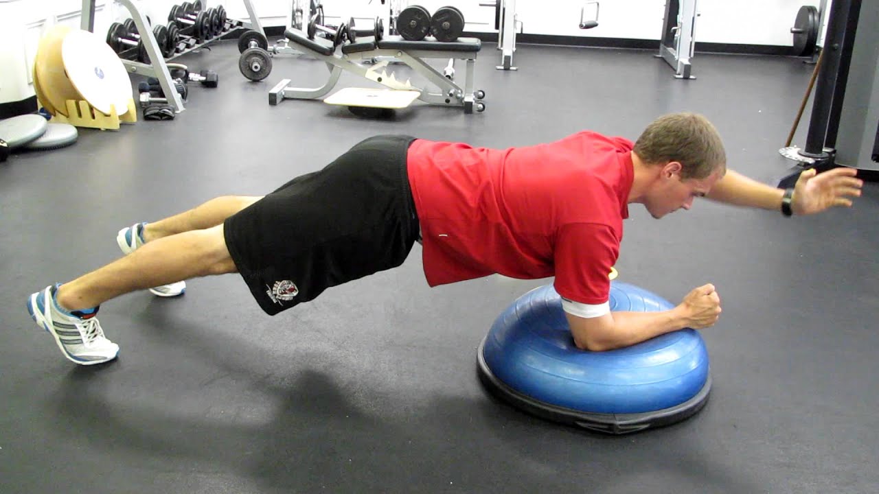 Bosu Plank with Alternating Reach.mov - YouTube