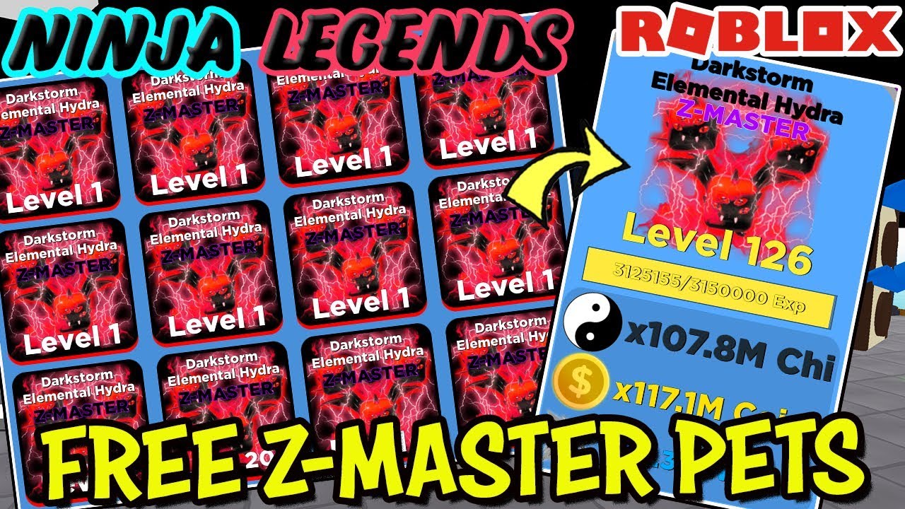 🔴 FREE Z-MASTER PETS GIVEAWAY IN NINJA LEGENDS (Roblox) - OP Pets to ...