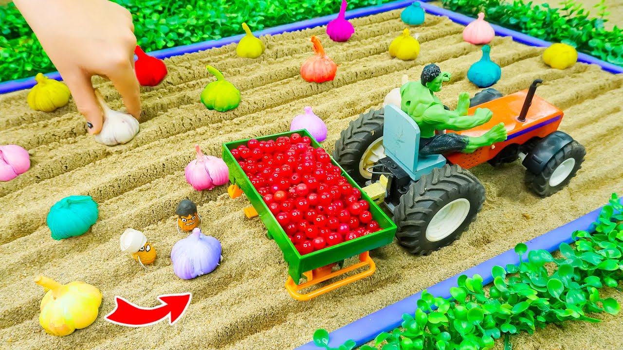 DIY tractor Farm Diorama how to make cow shed, plant trees in the ...