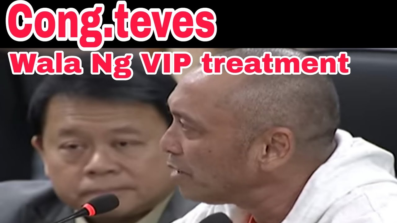 WALA NG DAW VIP TREATMENT PARA KAY CONG.ARNIE TEVES...LAHAT ...