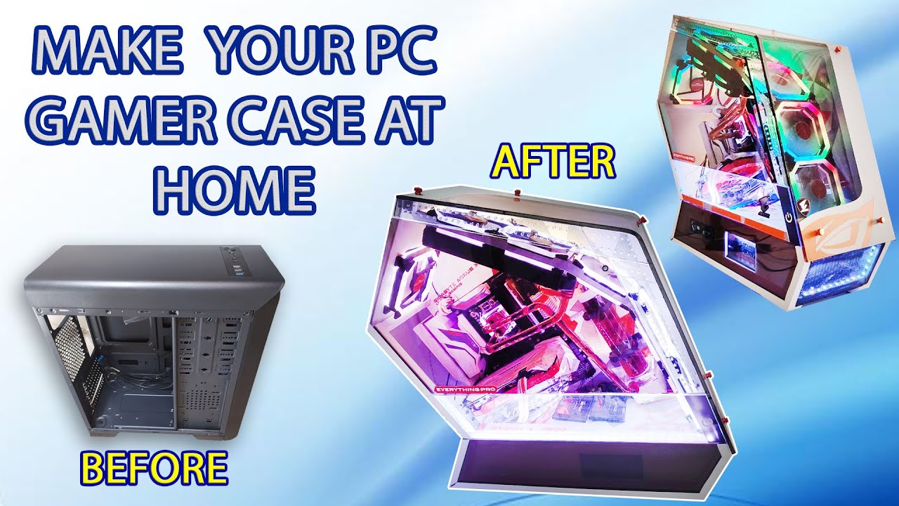 DIY PC CASE FOR GAMING AT HOME #diy_pc_case - YouTube