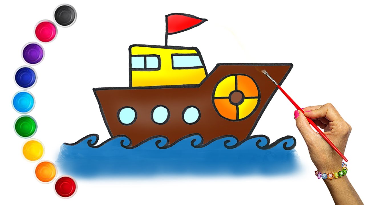 COMO DESENHAR UM BARCO | CÓMO DIBUJAR UN BARCO | HOW TO DRAW A SHIP ...
