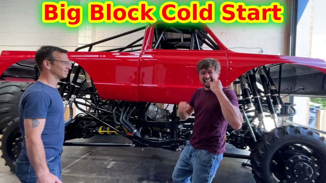 Big Block 540 Chevy V8 Blown Alcohol Cold Start 1500hp - YouTube
